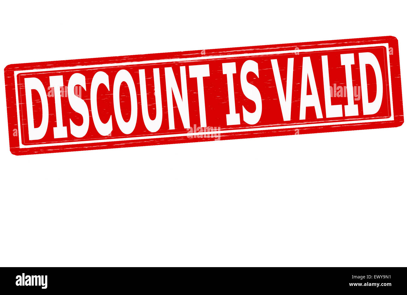 Stamp with text discount is valid inside, illustration Stock Photo - Alamy