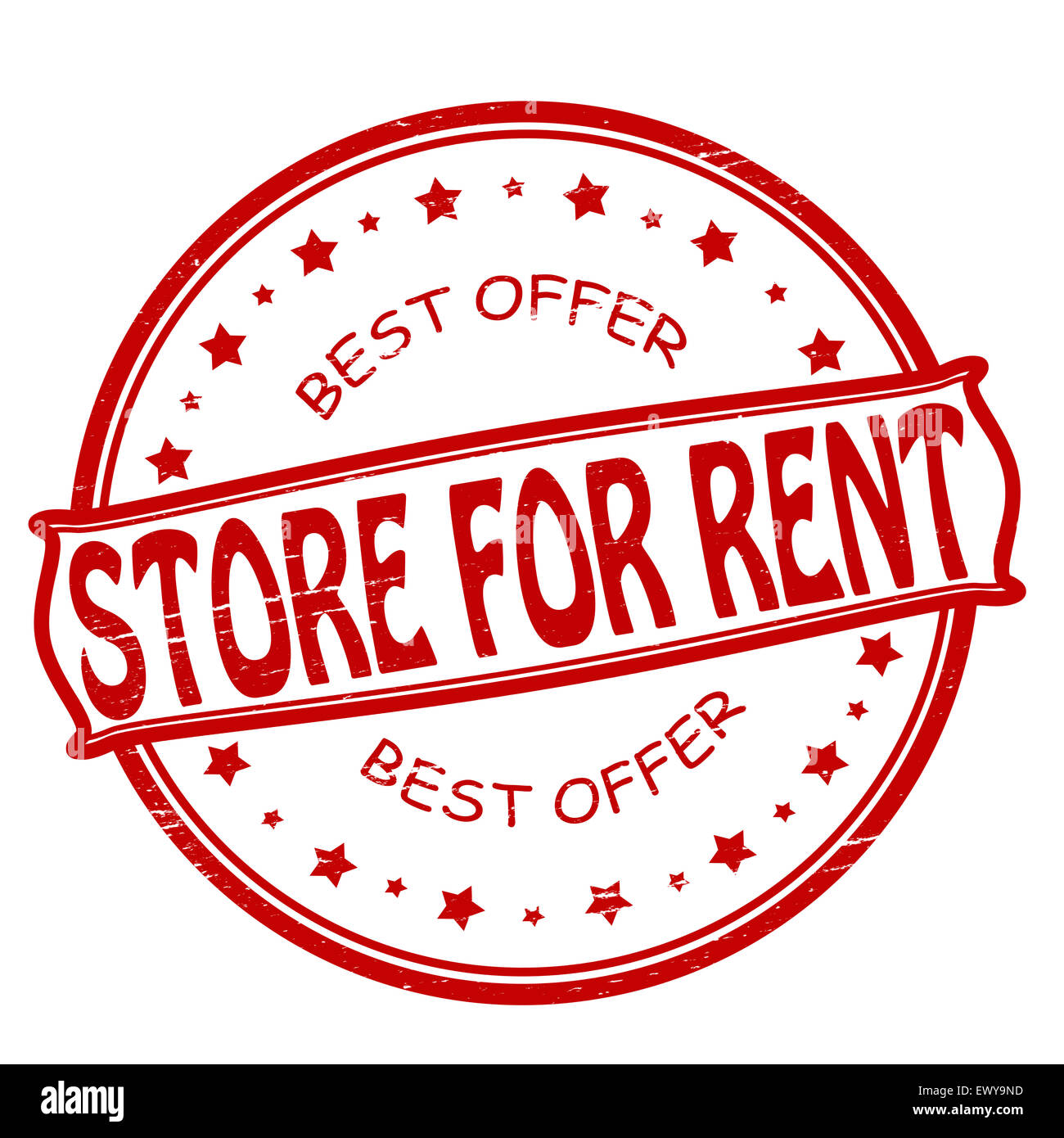 Stamp with text store for rent inside, illustration Stock Photo - Alamy