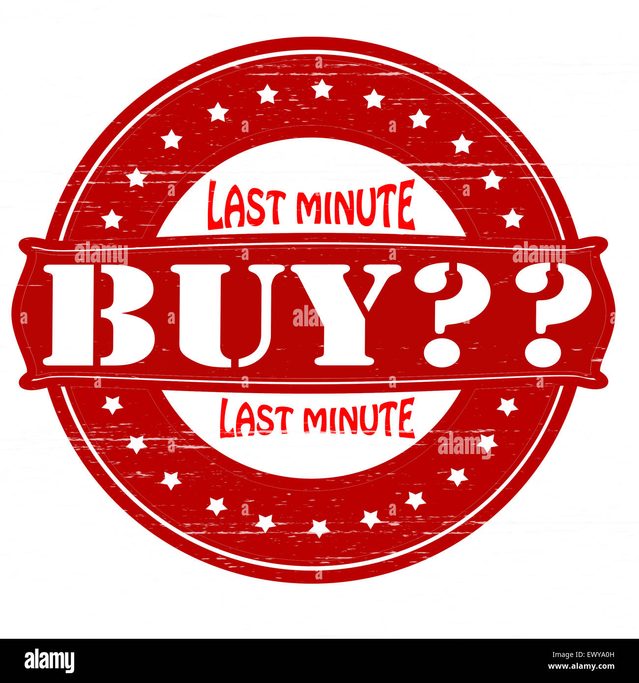 Stamp with text last minute buy inside, illustration Stock Photo - Alamy