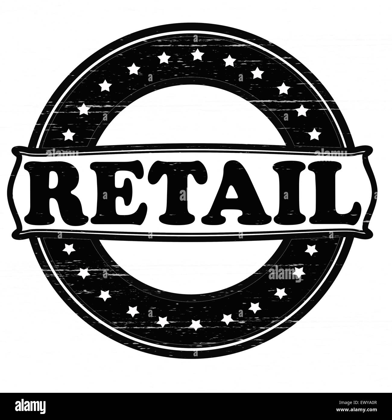 Stamp with word retail inside, illustration Stock Photo - Alamy