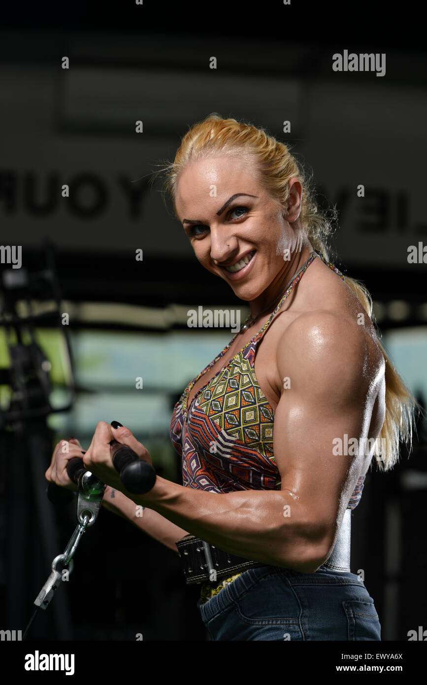 Bodybuilder woman eating hi-res stock photography and images - Alamy