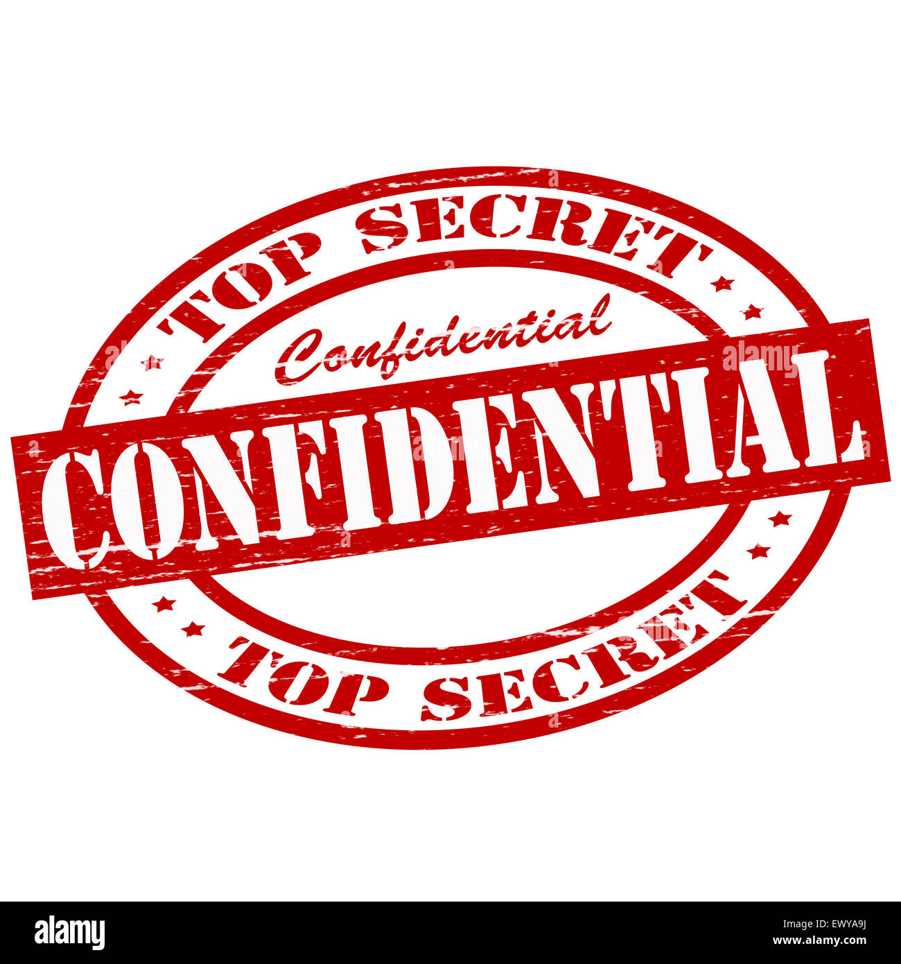 Stamp with word confidential inside, illustration Stock Photo - Alamy