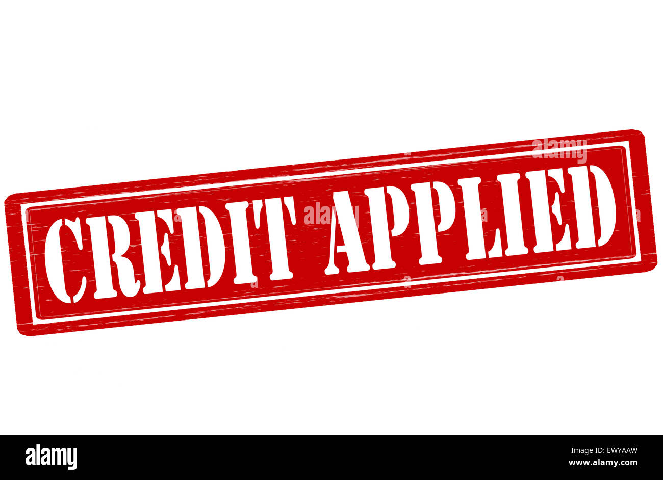 Stamp with text credit applied inside, illustration Stock Photo - Alamy