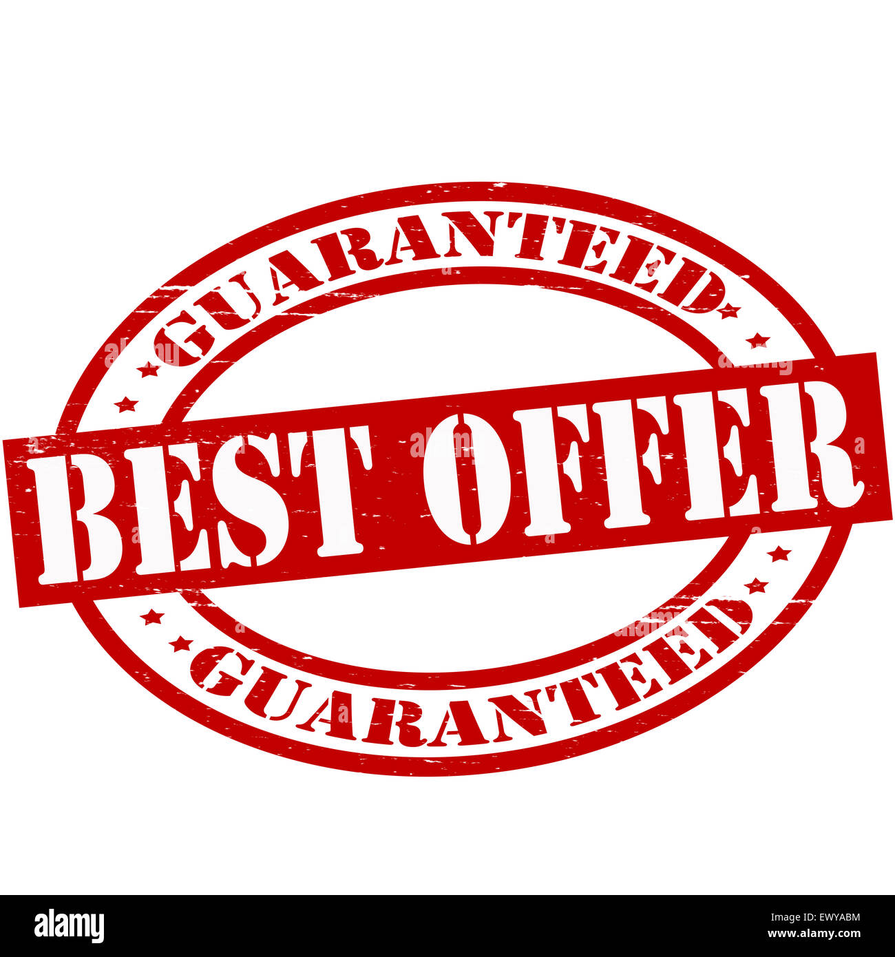 Stamp with text best offer inside, illustration Stock Photo - Alamy