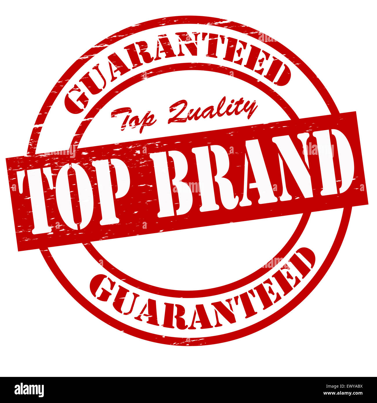 Stamp with text top brand inside, illustration Stock Photo - Alamy