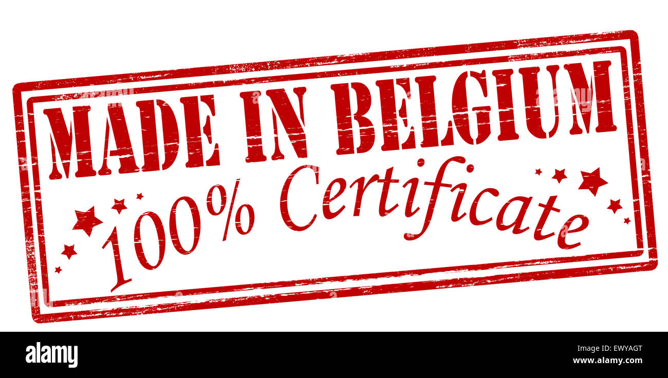 Stamp made in belgium hi-res stock photography and images - Alamy
