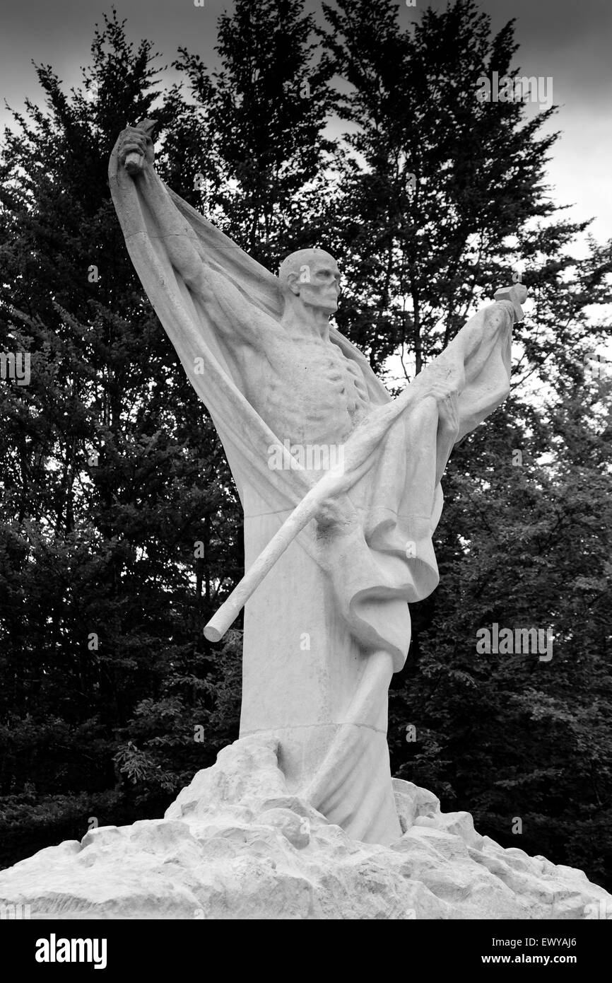 The Monument du Squelette memorial on the Mort-Homme hill near Verdun ...