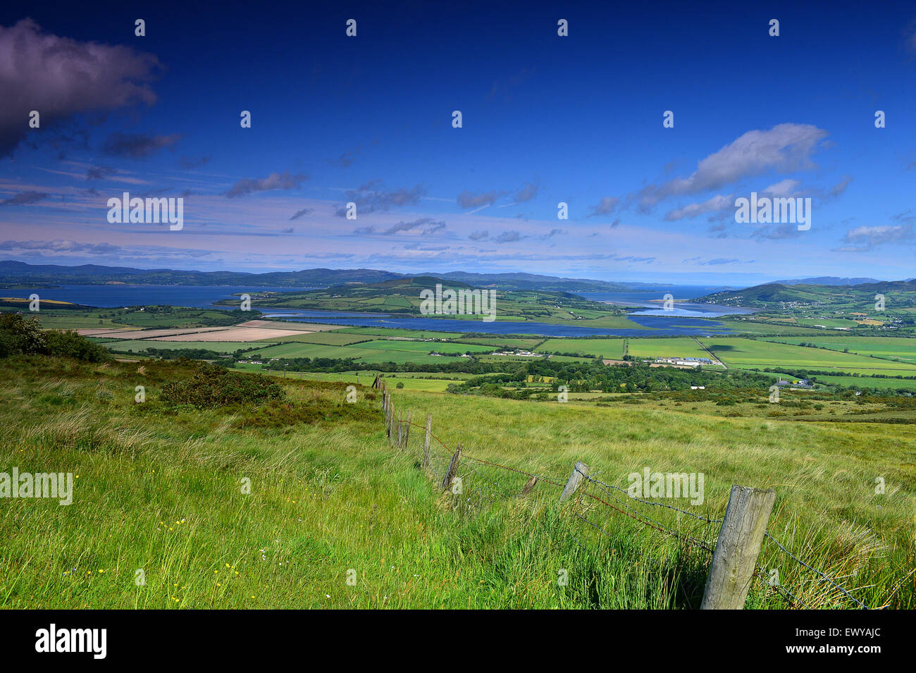 The Inishowen Peninsula and Lough Swilly, Donegal, Ireland Stock Photo ...