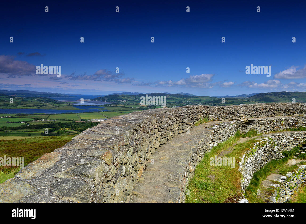 The ancient Grianan of Aileach ring fort at Burt, County Donegal ...