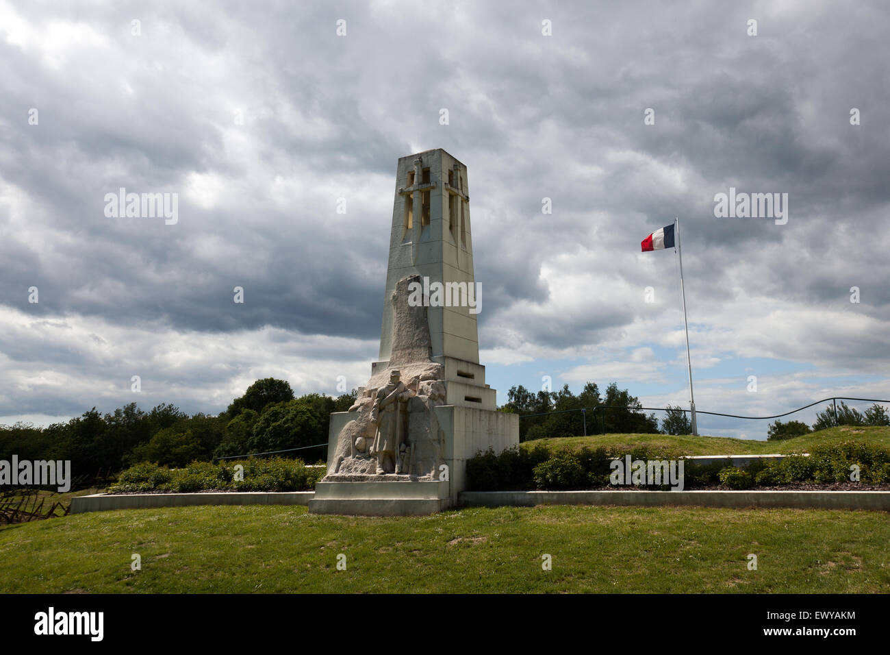 French World War battlefield site Butte de Vauquois near Verdun, France ...