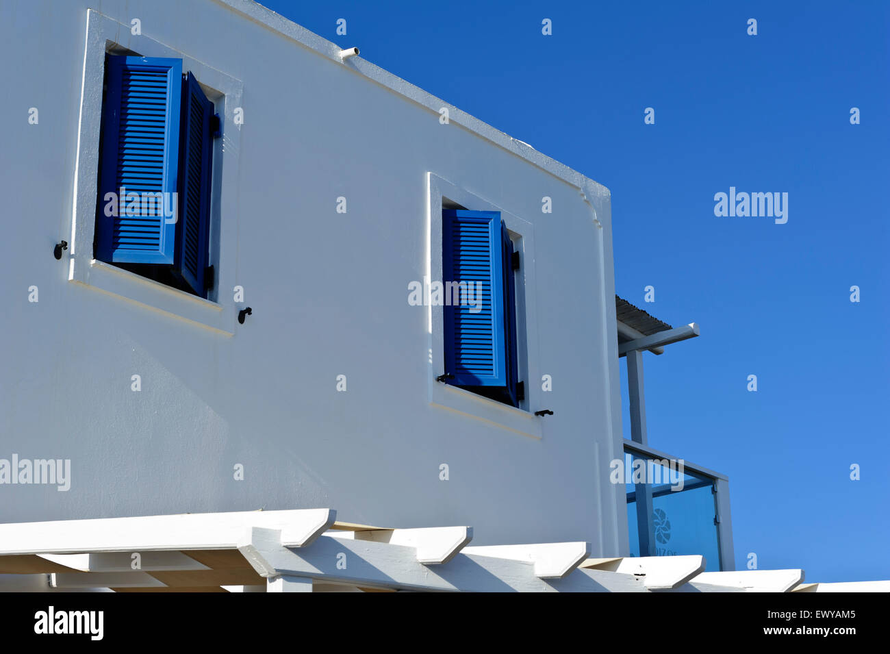 A colourful building in Fira, Santorini, Greece Stock Photo - Alamy