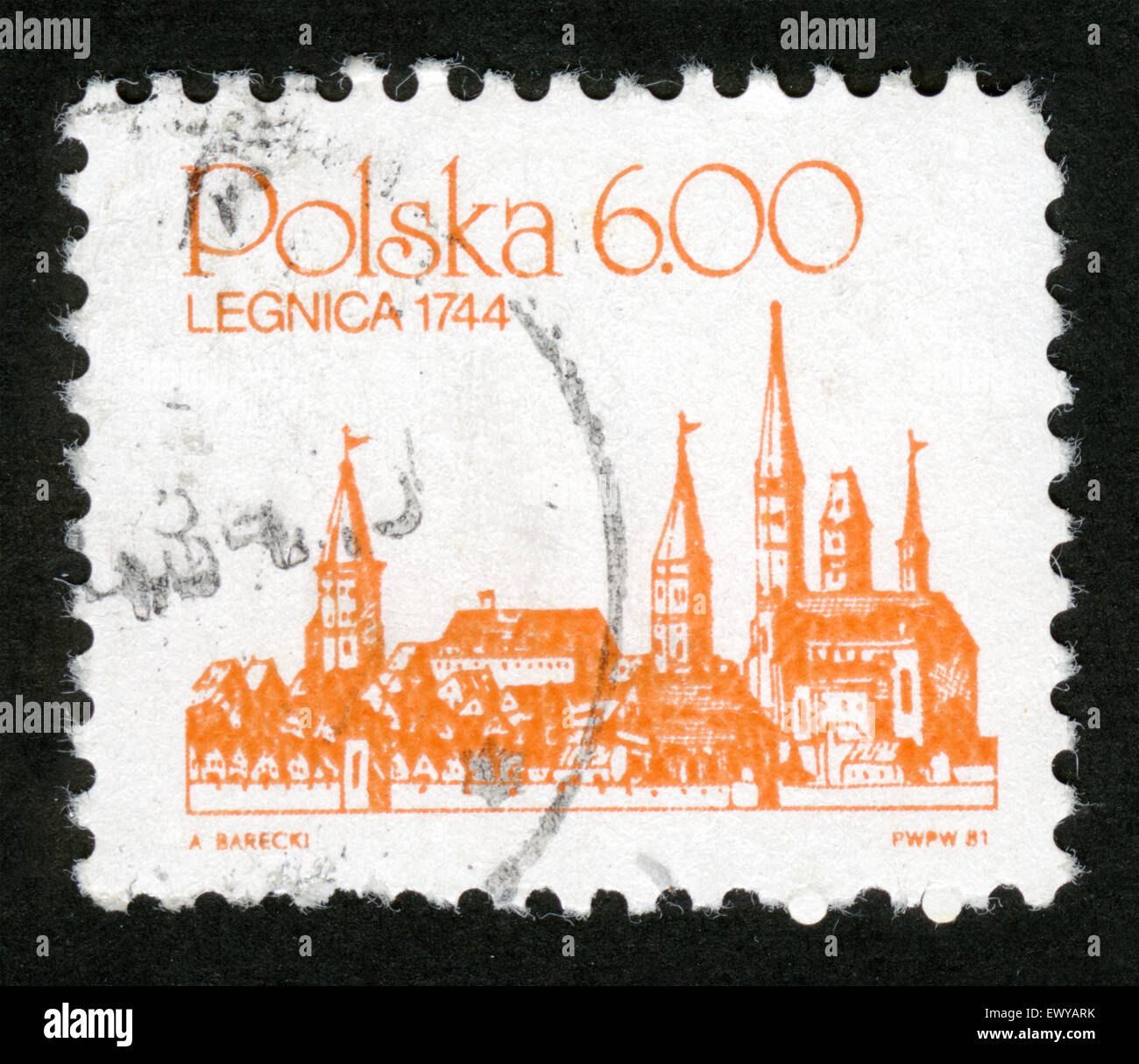 Poland postage stamp hi-res stock photography and images - Alamy