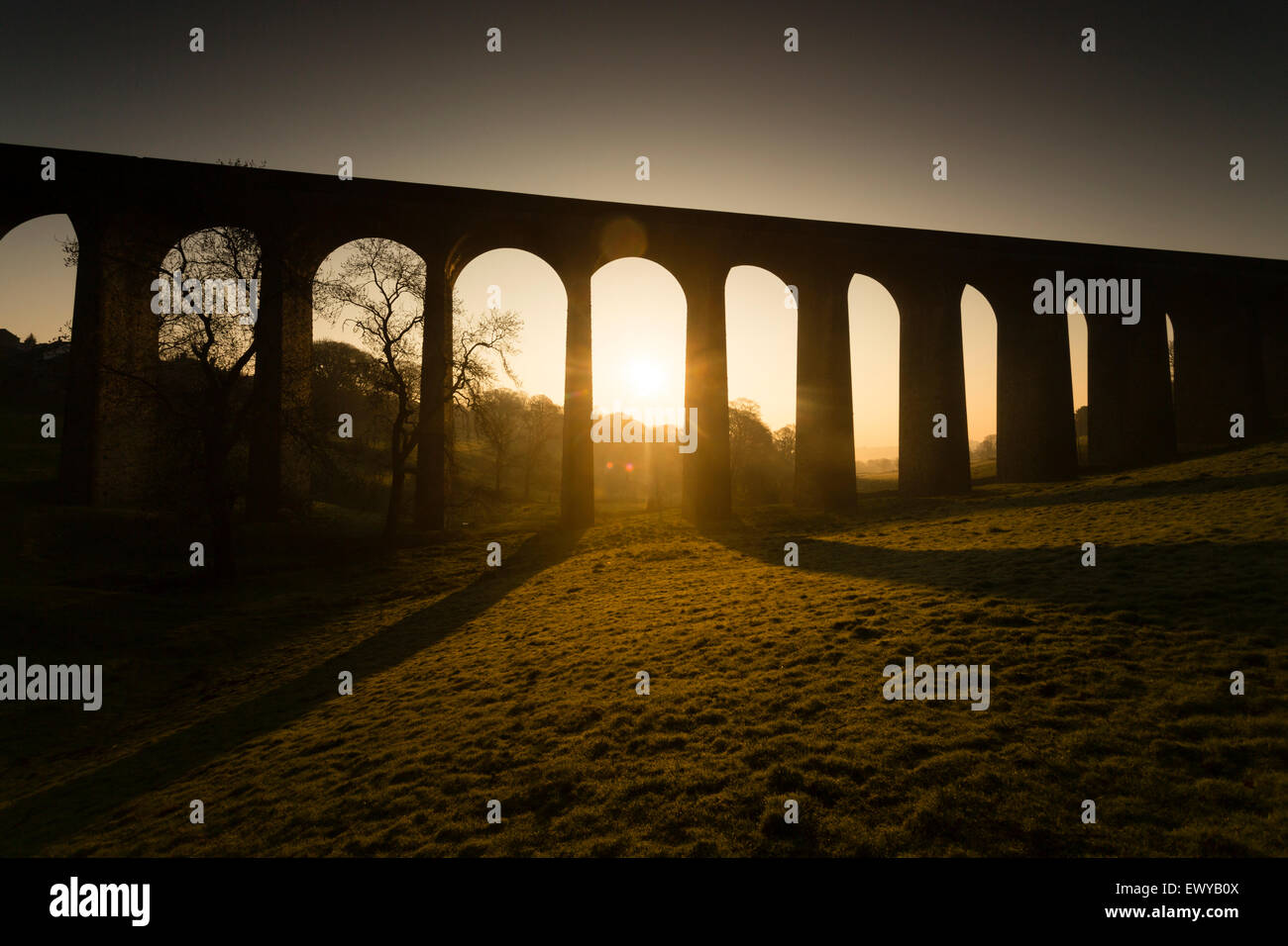 Thornton Viaduct, part of the railway connecting Bradford to Halifax ...