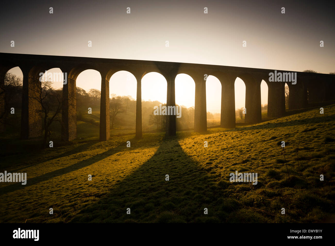 Thornton Viaduct, part of the railway connecting Bradford to Halifax ...