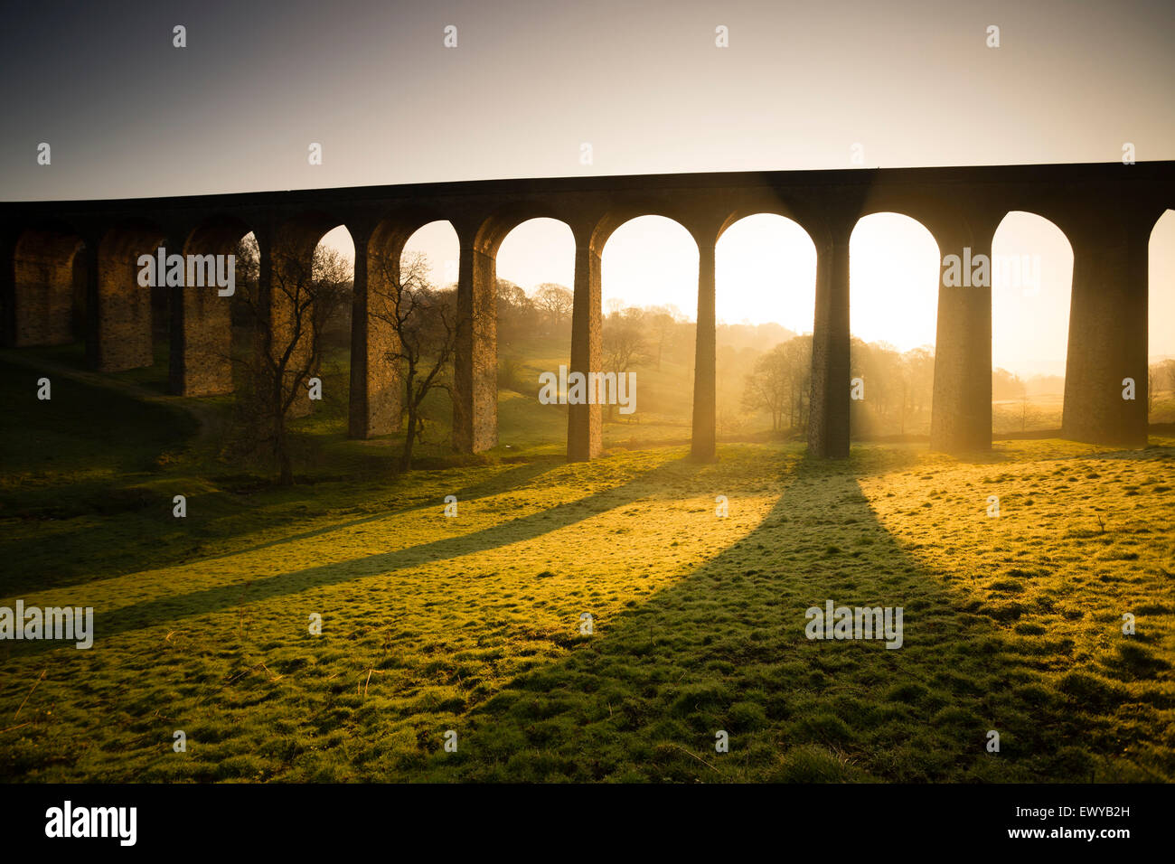 Thornton Viaduct, part of the railway connecting Bradford to Halifax ...