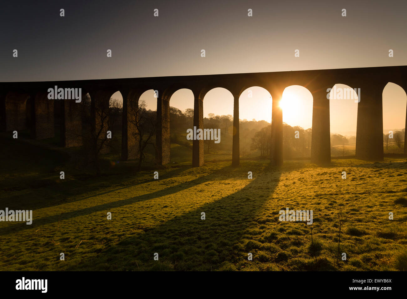 Thornton Viaduct, part of the railway connecting Bradford to Halifax ...