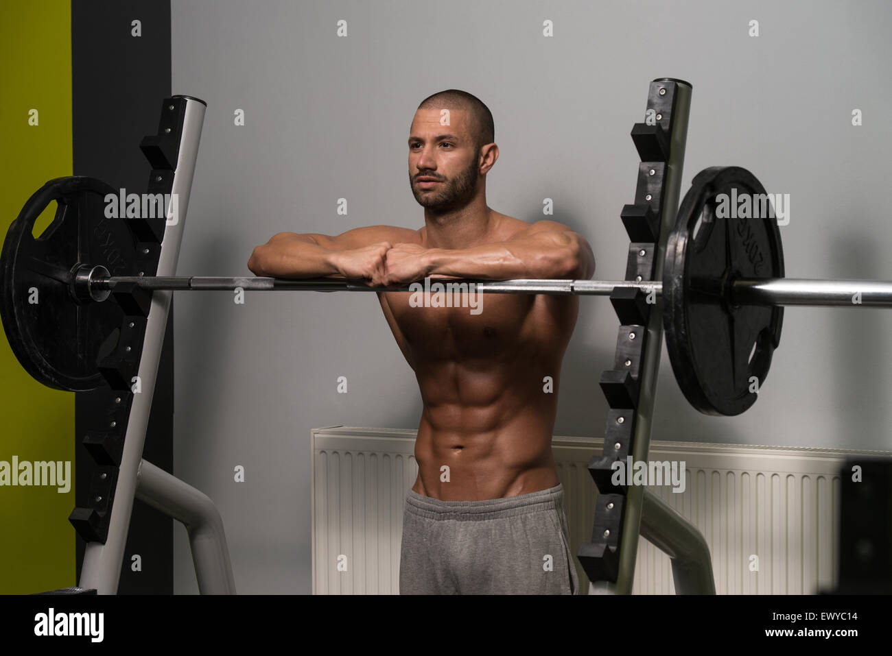 Good Looking And Attractive Young Man With Muscular Body Relaxing In ...