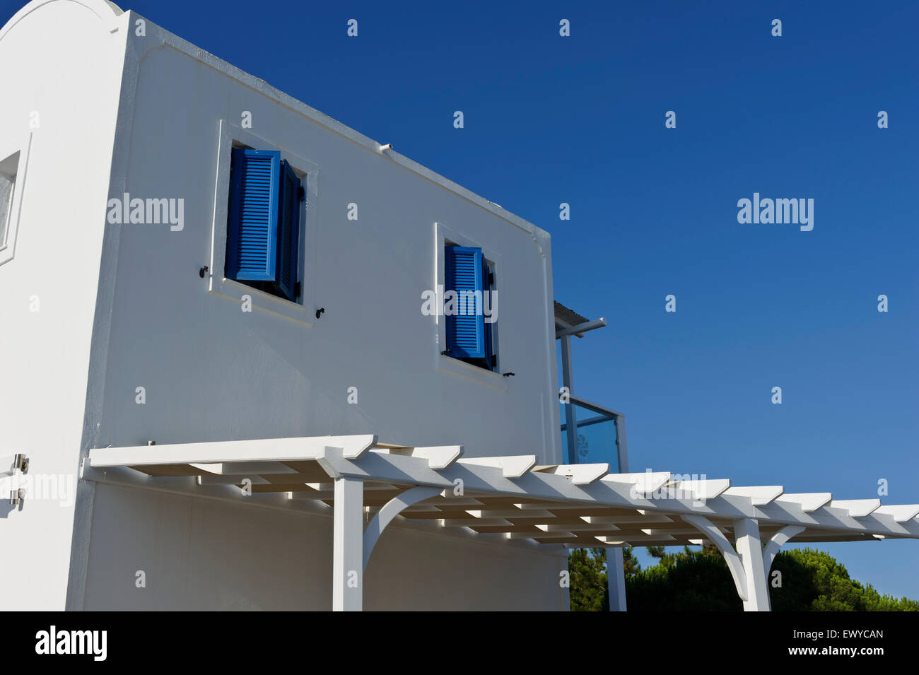 A colourful building in Fira, Santorini, Greece Stock Photo - Alamy