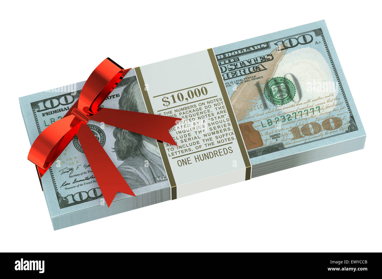 Money gift concept isolated on white background Stock Photo - Alamy