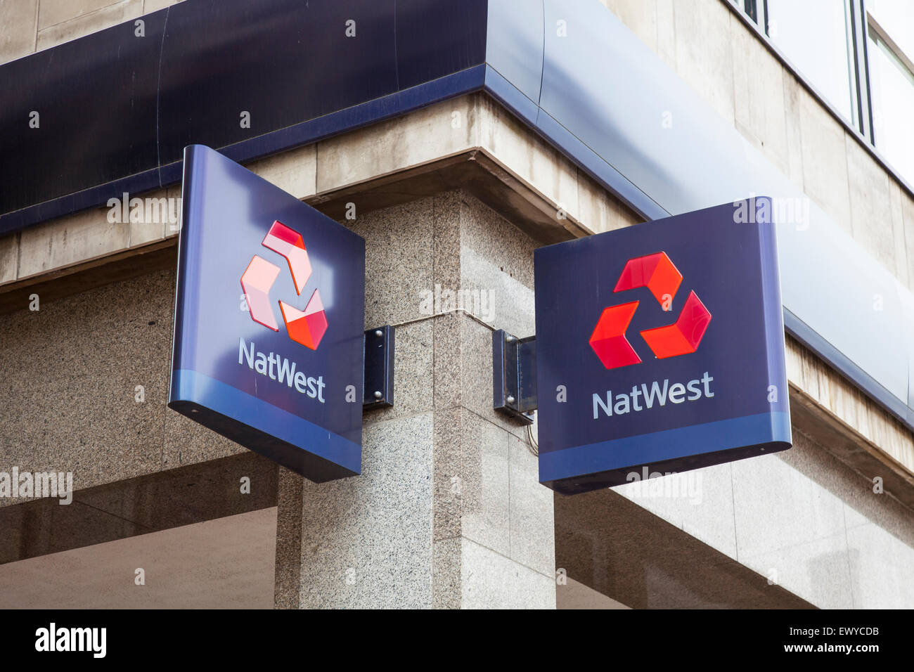 Natwest projecting signs Stock Photo - Alamy
