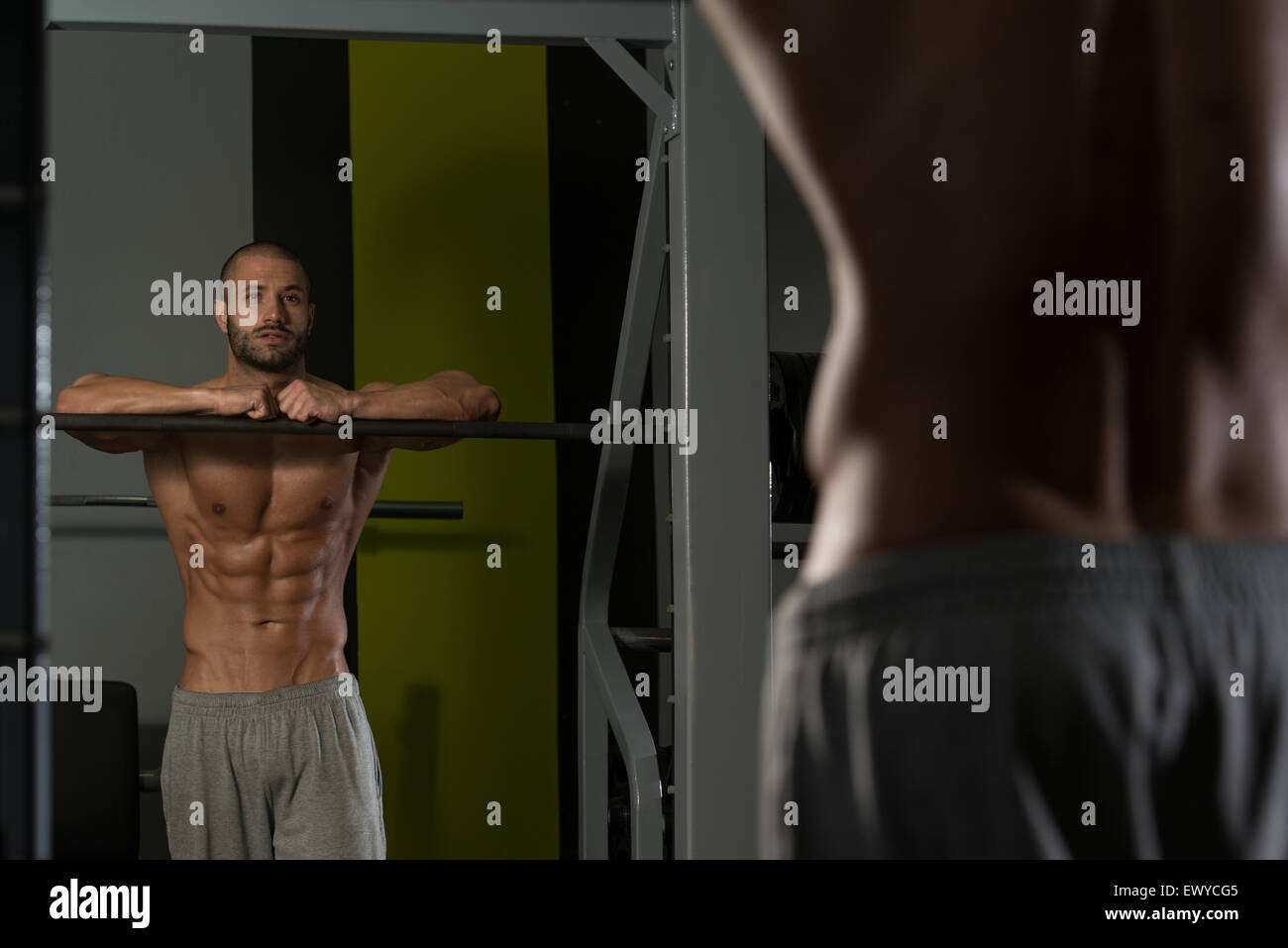 Good Looking And Attractive Young Man With Muscular Body Relaxing In ...