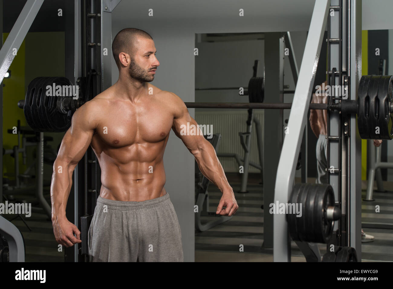 Good Looking And Attractive Young Man With Muscular Body Relaxing In ...