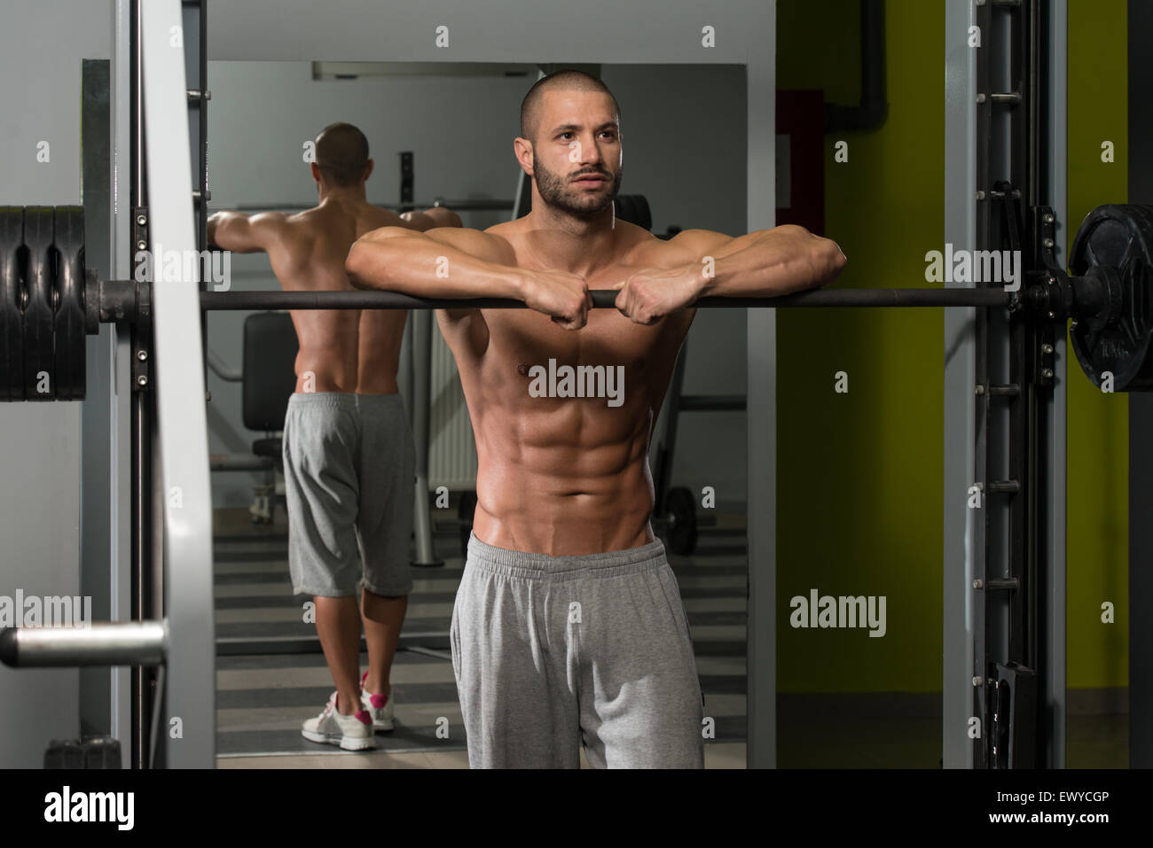 Good Looking And Attractive Young Man With Muscular Body Relaxing In ...