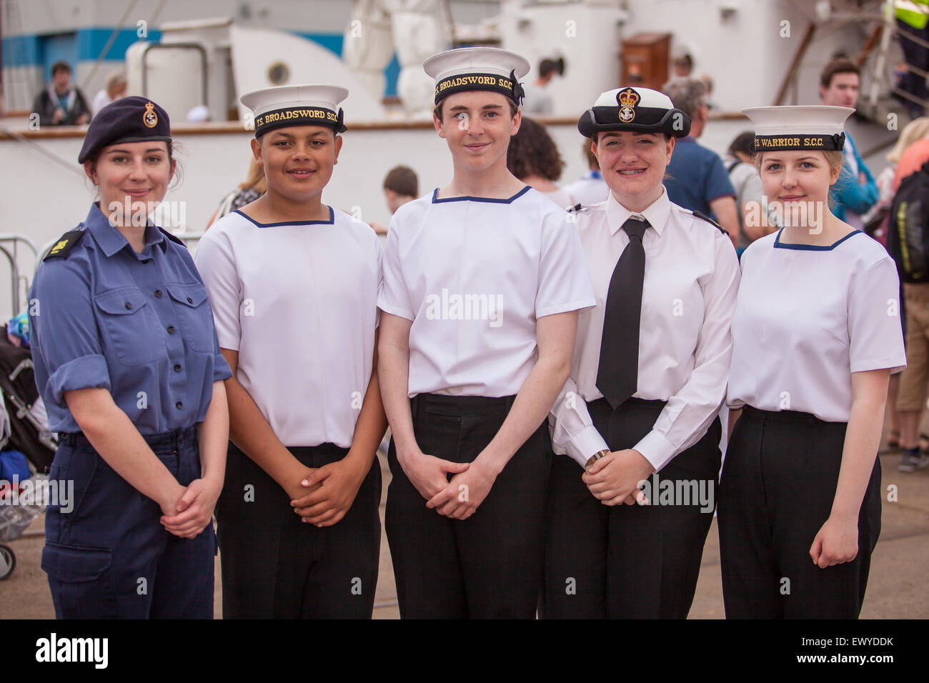 Four sea cadets hi-res stock photography and images - Alamy