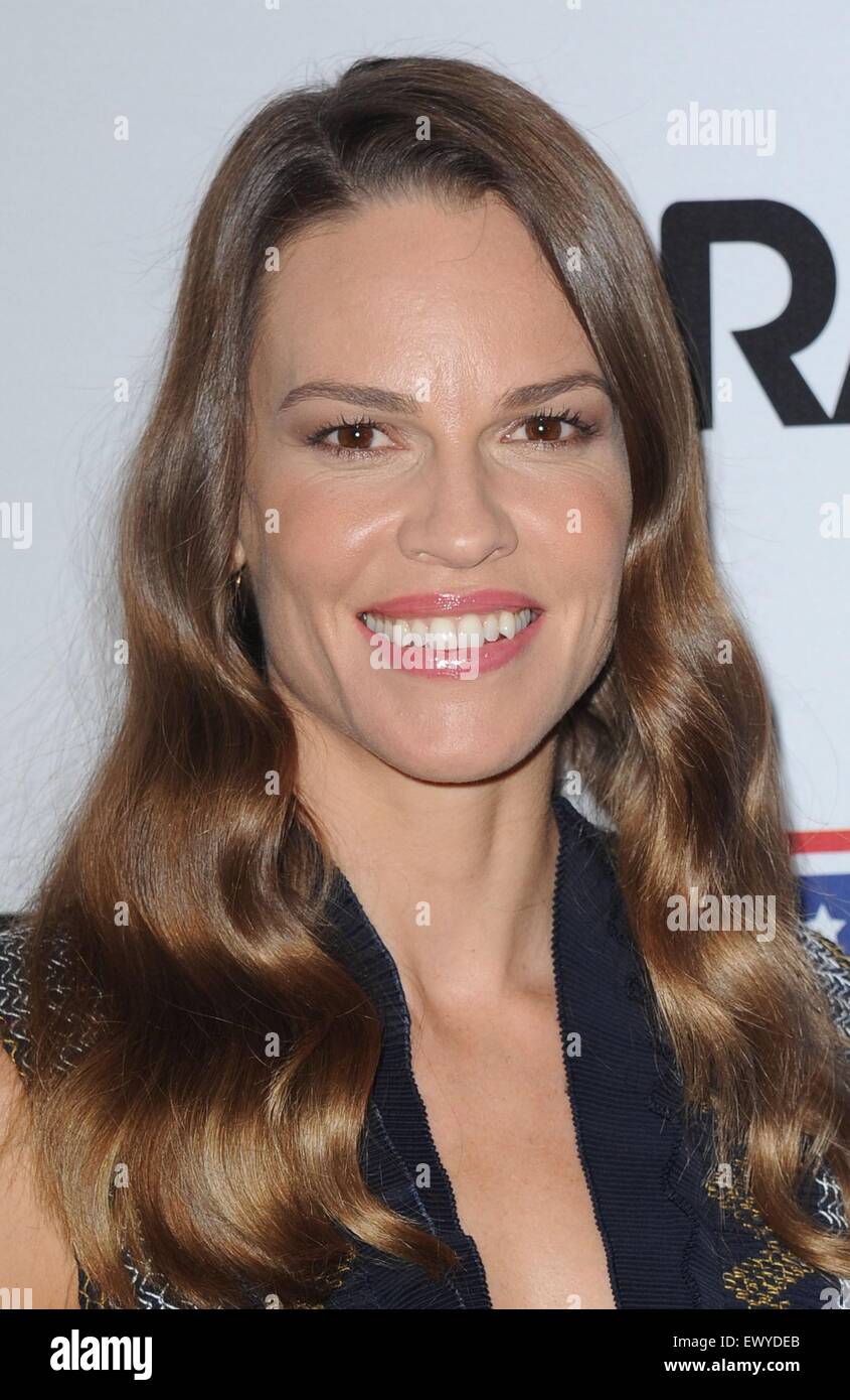 New York, NY, USA. 2nd July, 2015. Hillary Swank at a public appearance ...