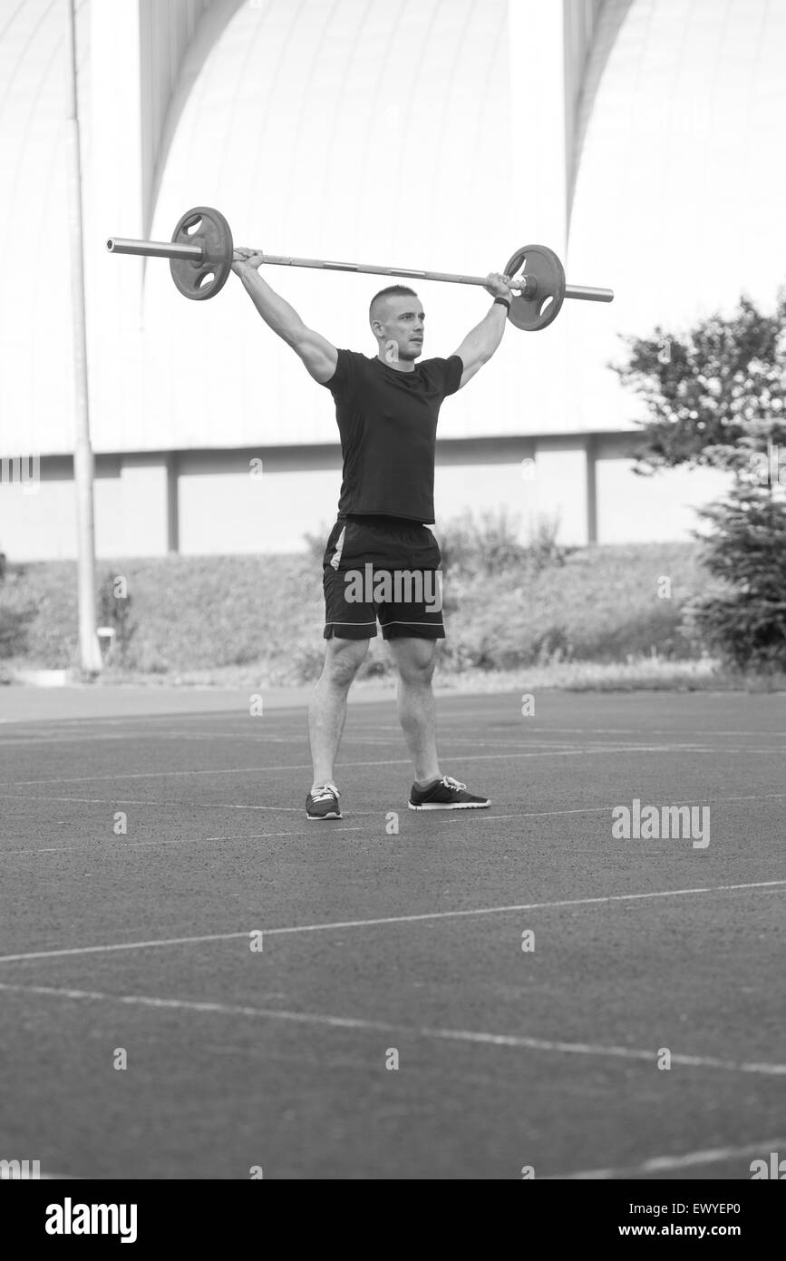 Man overhead Black and White Stock Photos & Images - Alamy