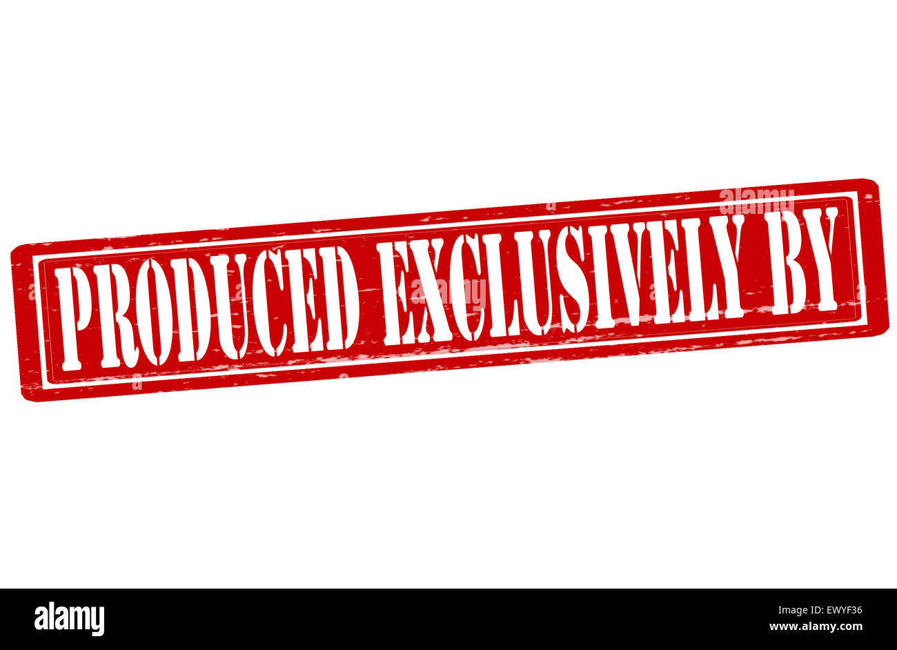 Stamp with text produced exclusively by inside, illustration Stock ...