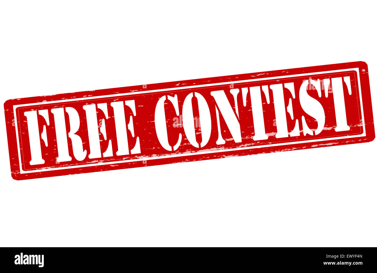 Stamp with text free contest inside, illustration Stock Photo - Alamy