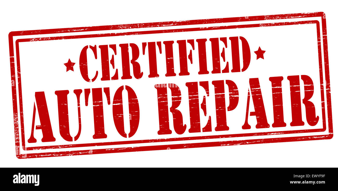 Stamp with text auto repair inside, illustration Stock Photo - Alamy