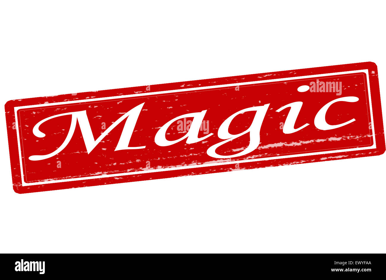 Stamp with word magic inside, illustration Stock Photo - Alamy