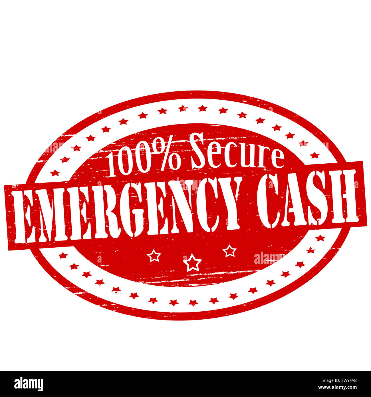 Stamp with text emergency cash inside, illustration Stock Photo - Alamy