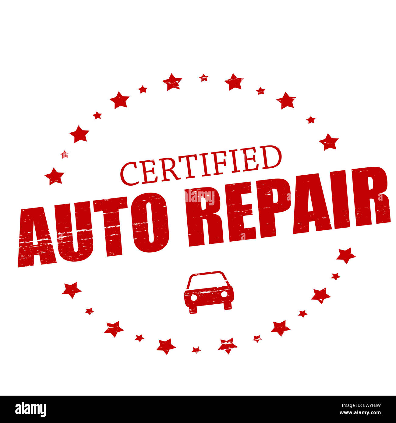 Stamp text auto repair hi-res stock photography and images - Alamy
