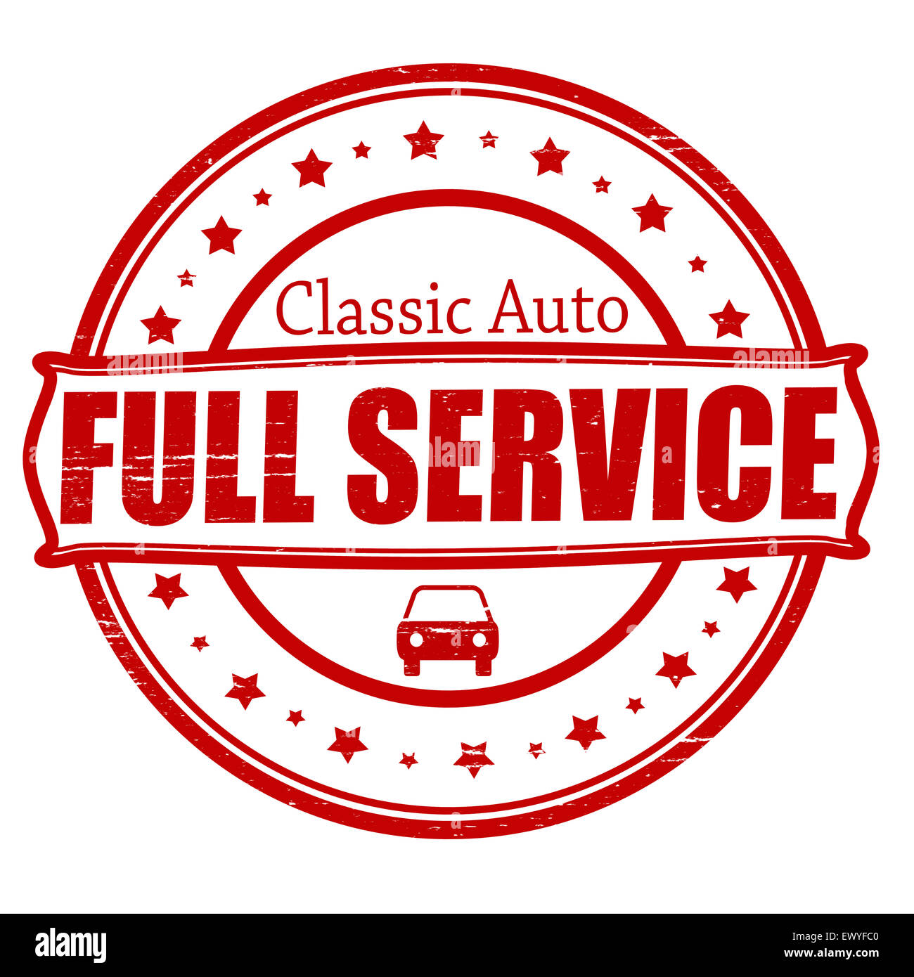 Stamp with text full service inside, illustration Stock Photo - Alamy