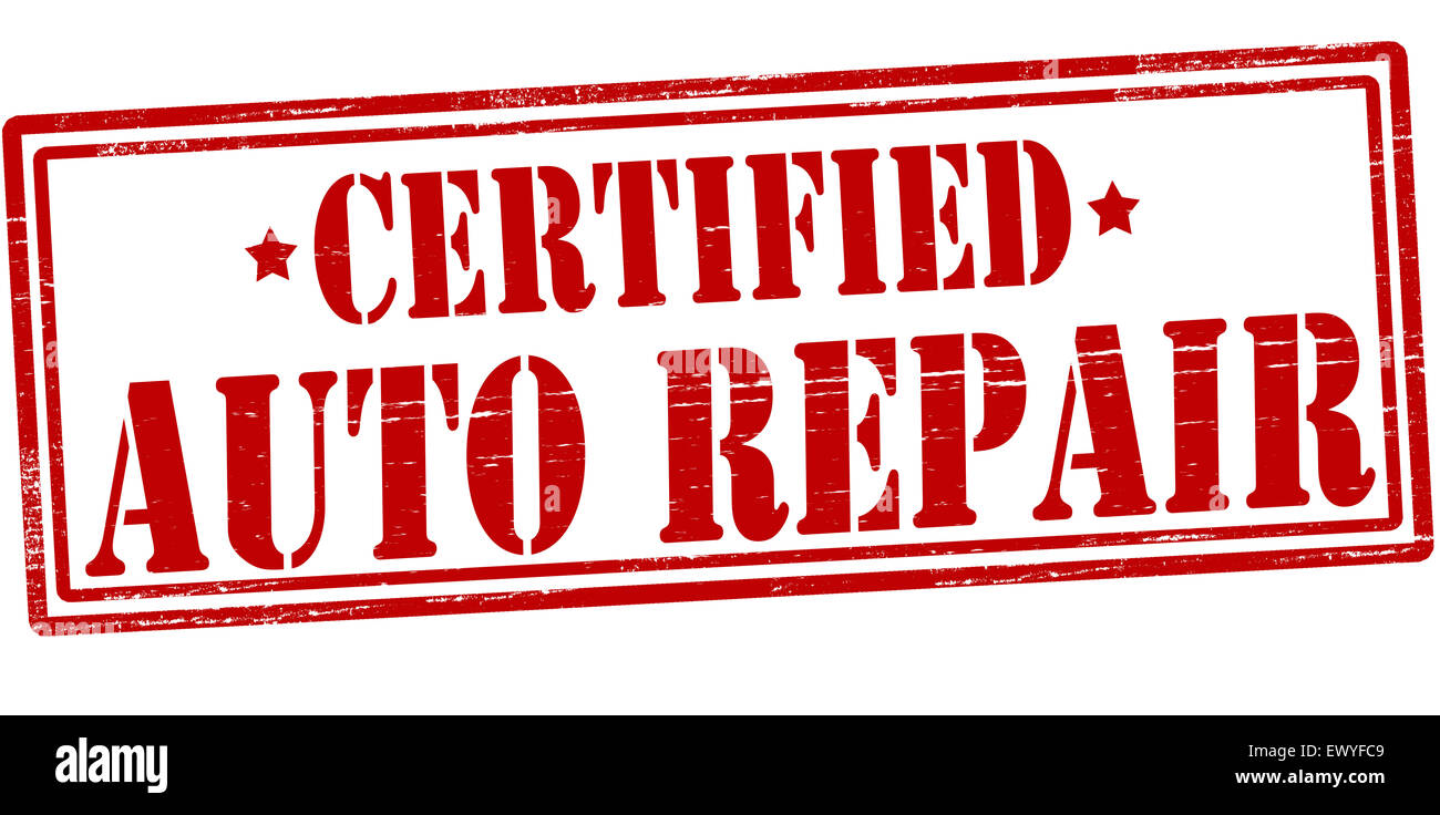 Stamp with text auto repair inside, illustration Stock Photo - Alamy