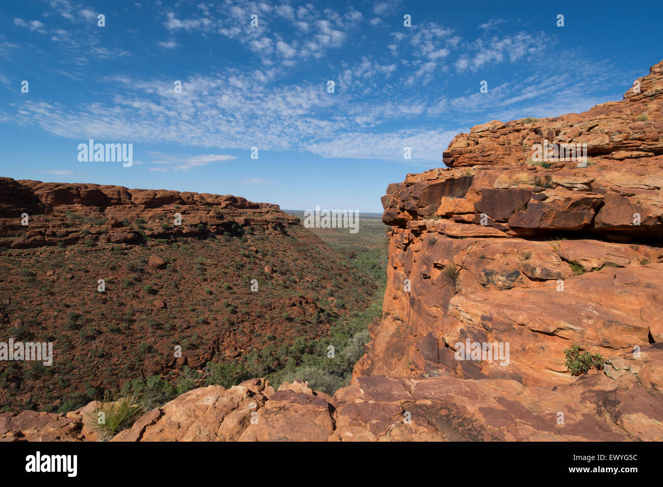 Australia, NT, Watarrka National Park. Kings Canyon, Rim Walk. Scenic ...