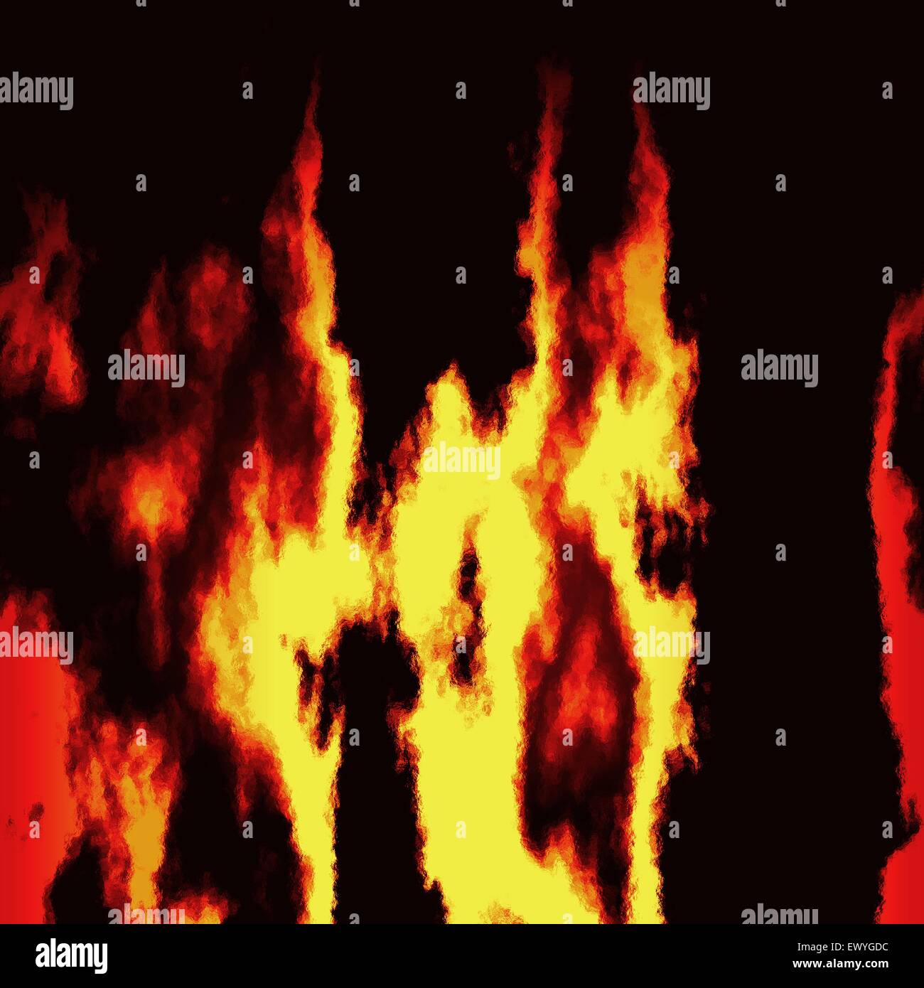 Burning fire with black background illustration Stock Photo - Alamy