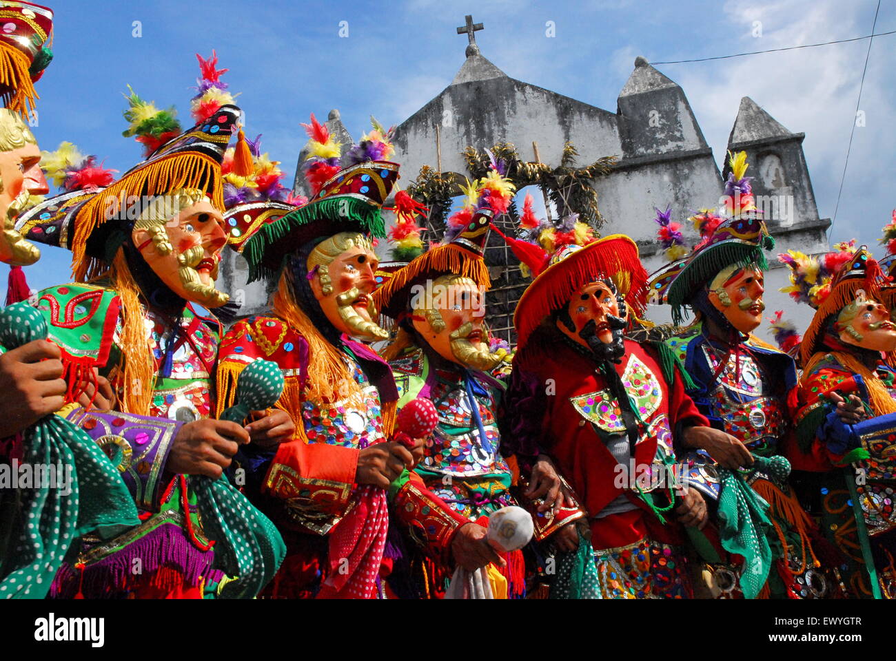 Guatemala traditional deer dance costumes hi-res stock photography and ...