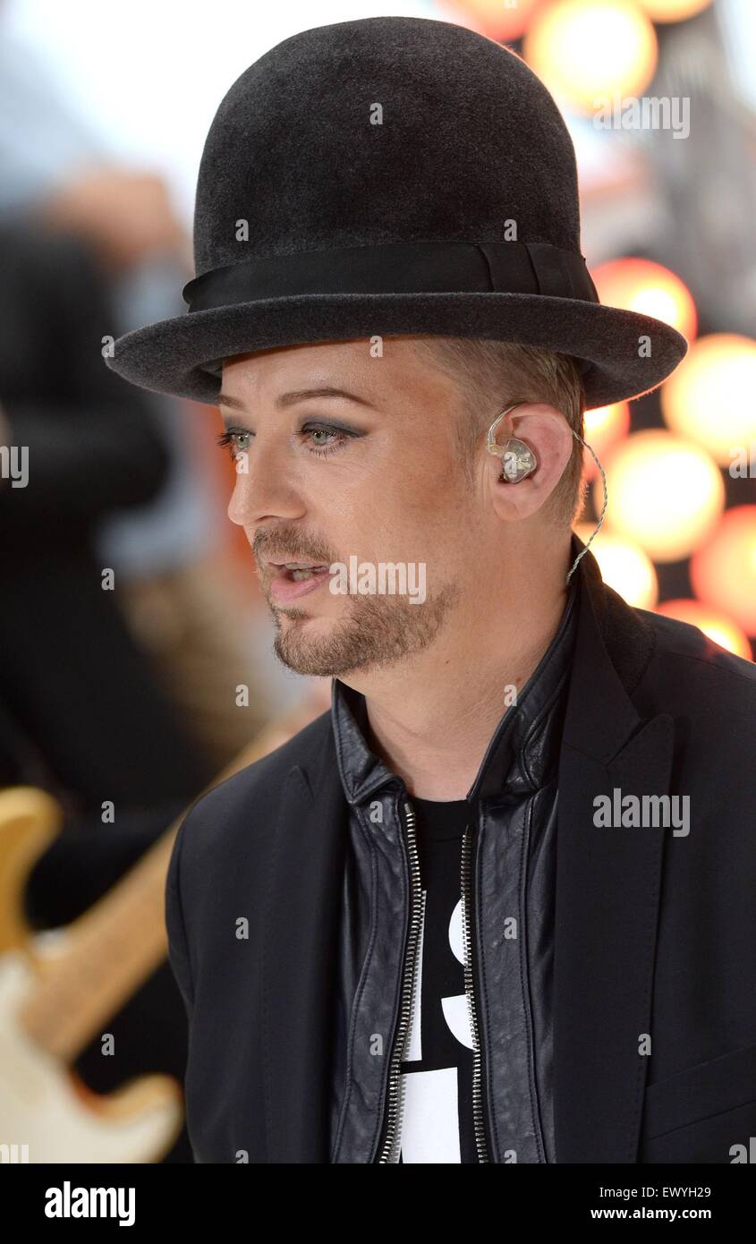 New York, NY, USA. 2nd July, 2015. Boy George on stage for NBC Today ...