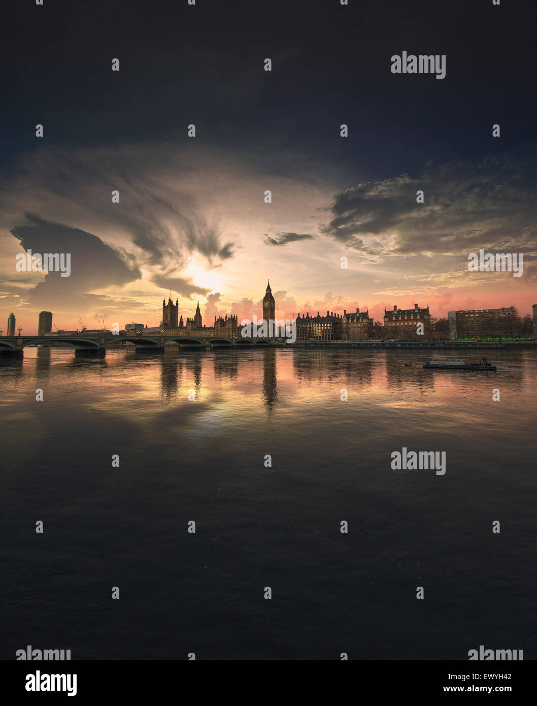 Westminster Sunset, London, UK Stock Photo - Alamy