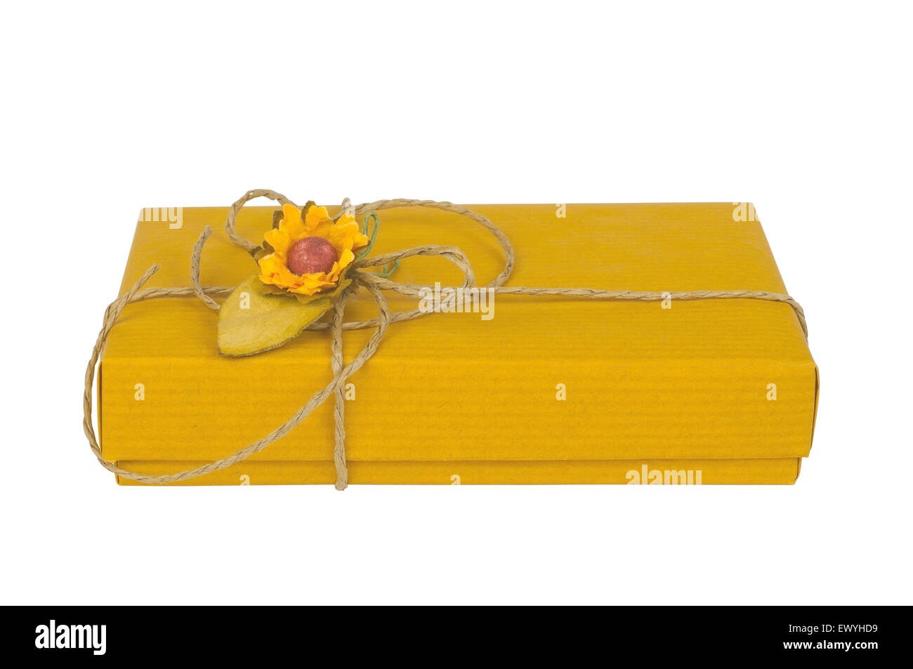 Gift box, closed, isolated on white background Stock Photo - Alamy