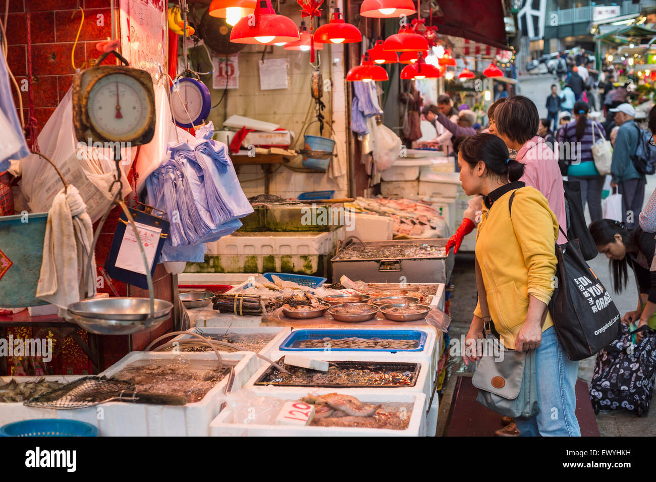 Graham Street Market, Central, Hong-Kong Stock Photo - Alamy