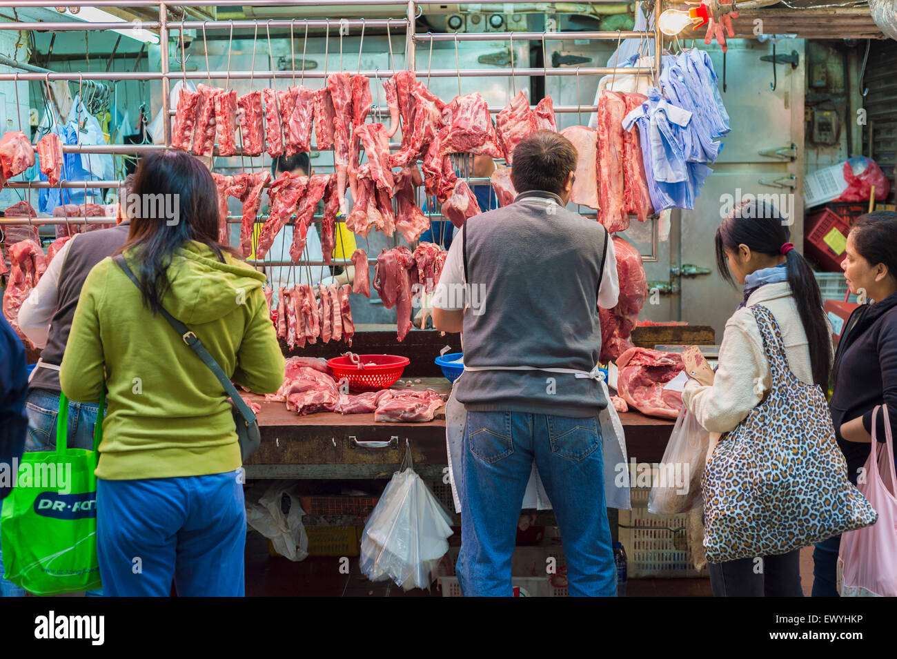 Hong Kong Meat Street High Resolution Stock Photography and Images - Alamy