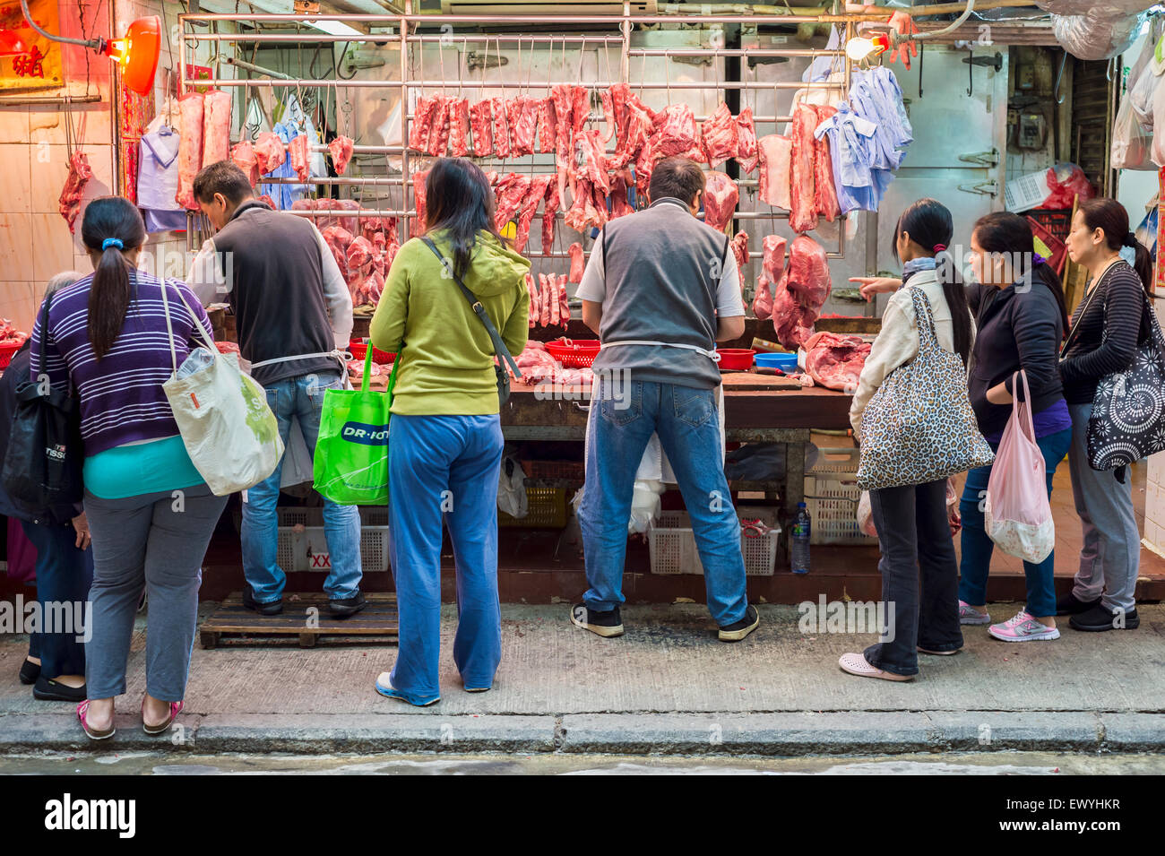 Hong Kong Meat Street High Resolution Stock Photography and Images - Alamy