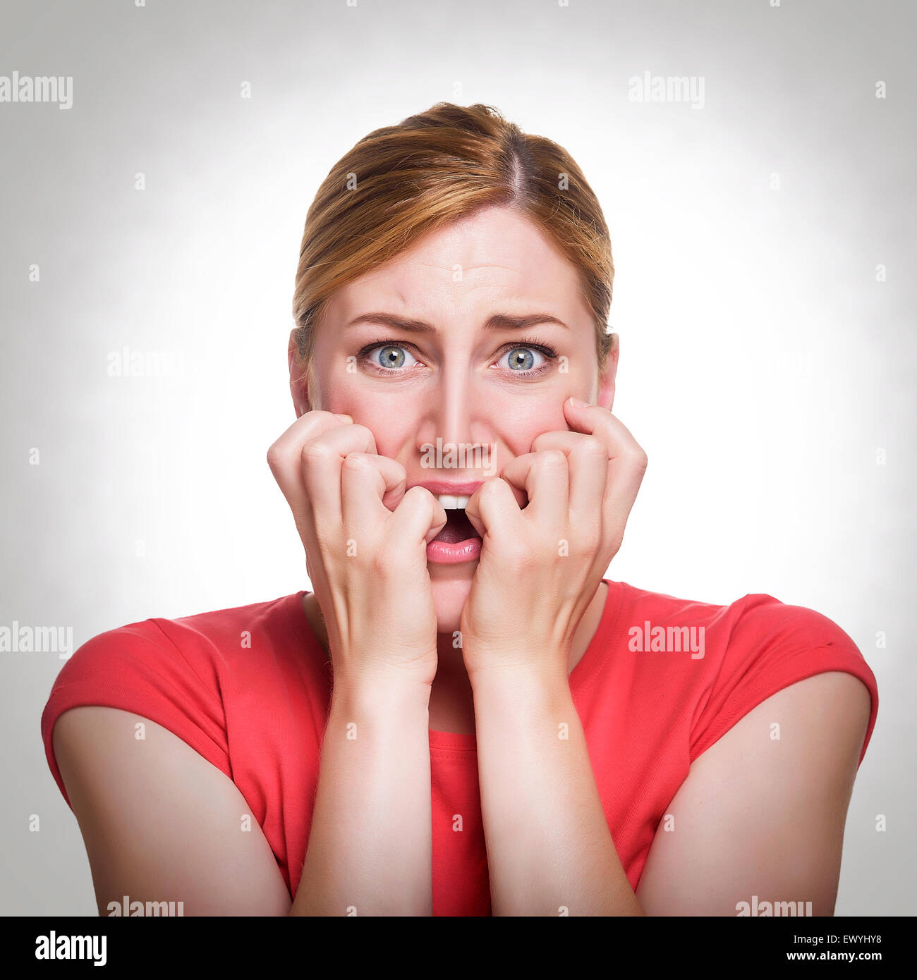 Apprehension women hi-res stock photography and images - Alamy