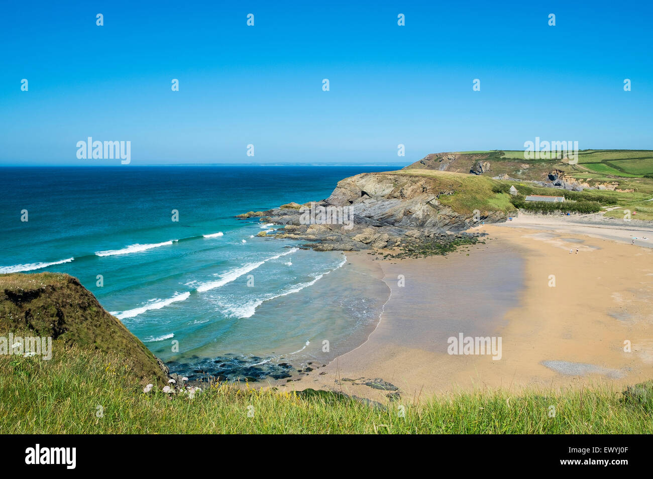 Church cove, Gunwalloe, Cornwall, UK Stock Photo - Alamy