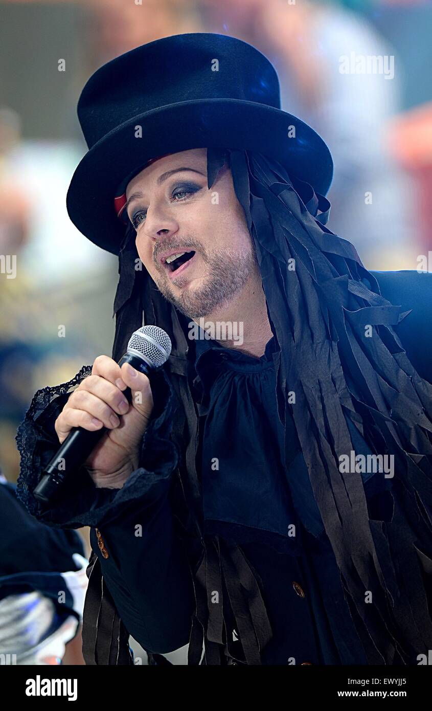 New York, NY, USA. 2nd July, 2015. Boy George on stage for NBC Today ...